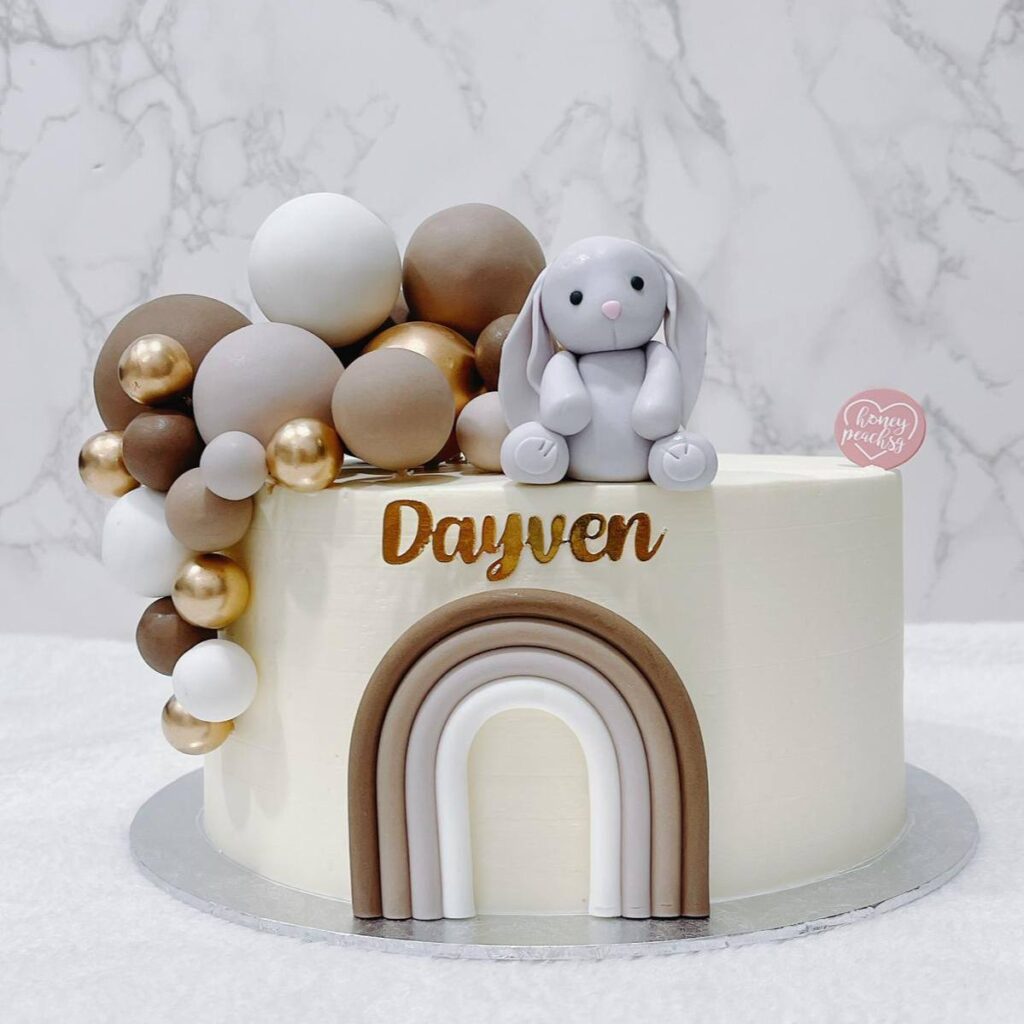 Muted Bunny Cake